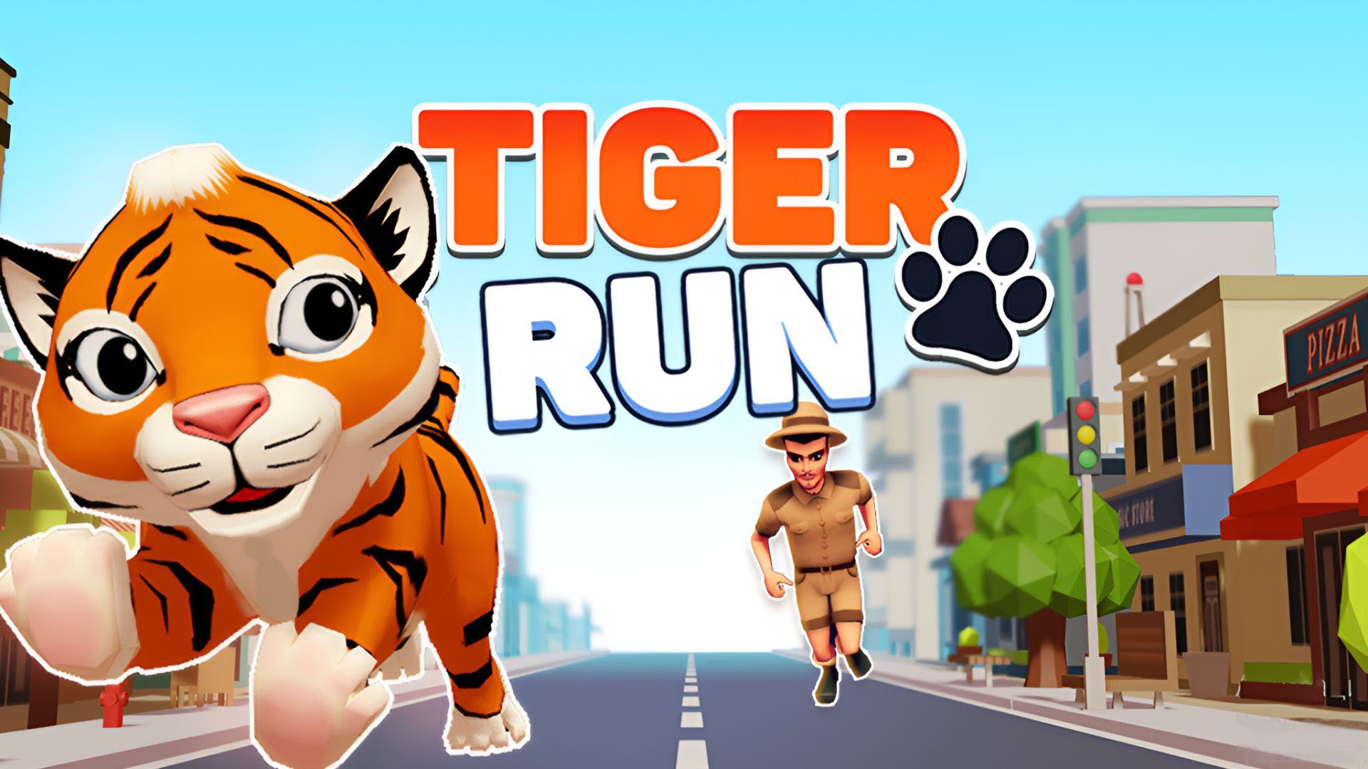 Trò chơi Hổ Con Chạy Trốn - Tiger Run - Chơi trực tuyến miễn phí
